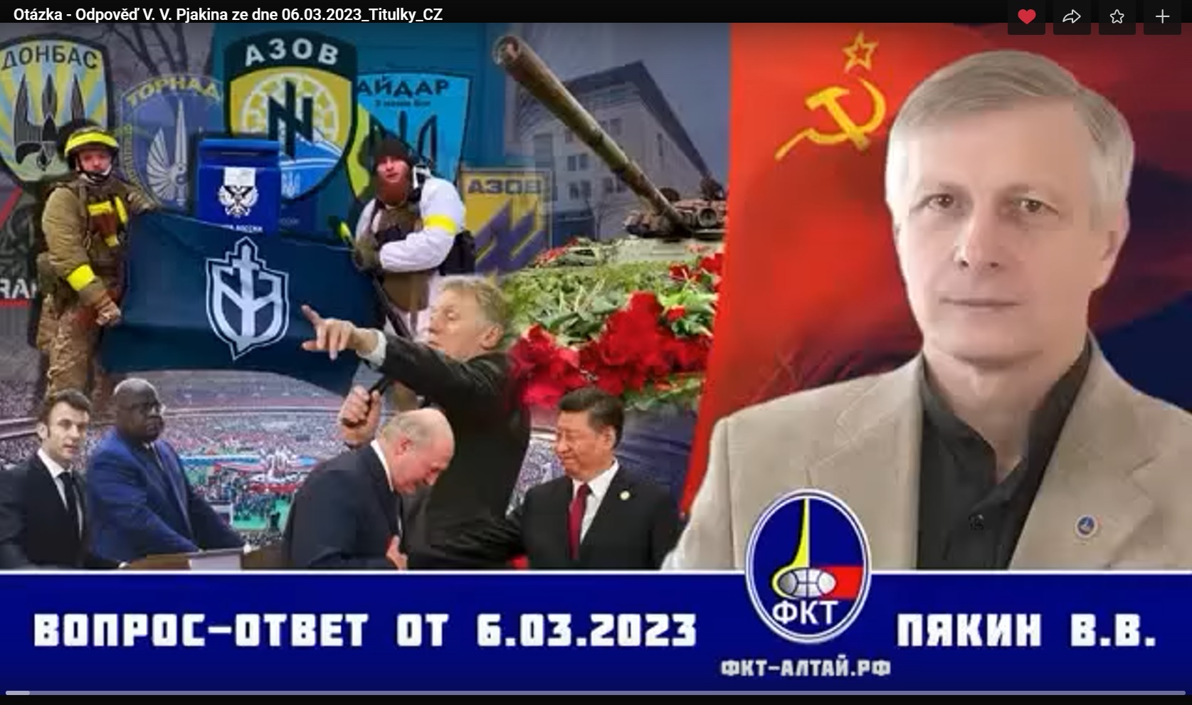 2023-03-12 Otázky a odpovědi V. V. Pjakina ze dne 06.03.2023 | Svobodný ...