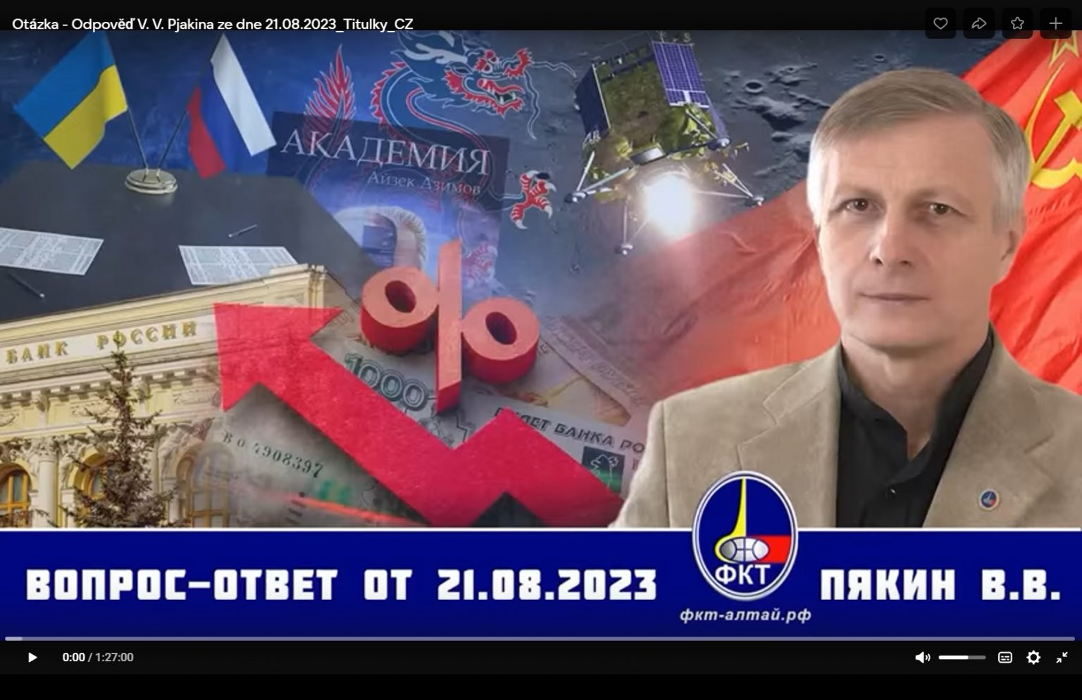 2023-09-11 Otázky a odpovědi V. V. Pjakina ze dne 21.08.2023 | Svobodný ...