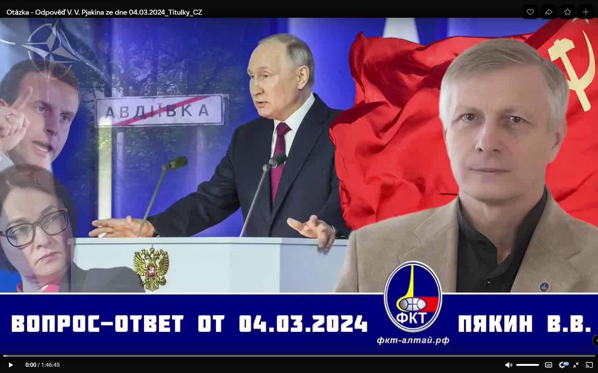 2024-03-09 Otázky a odpovědi V. V. Pjakina ze dne 04.03.2024 | Svobodný ...