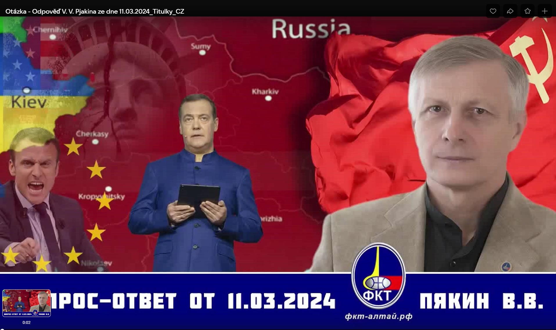 2024-03-16 Otázky a odpovědi V. V. Pjakina ze dne 11.03.2024 | Svobodný ...