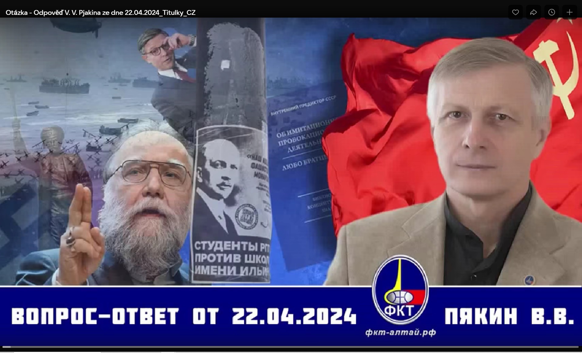 2024-05-04 Otázky a odpovědi V. V. Pjakina ze dne 22.04.2024 | Svobodný ...